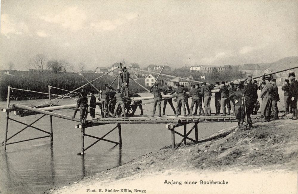 Brugg AG - Aufbau einer Bockbrücke - Sappeure | Kaufen auf Ricardo