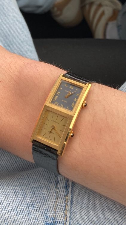 Catena Dual Time GMT Quartz Uhr Cartier Tank Style (Defekt) in Embrach ...