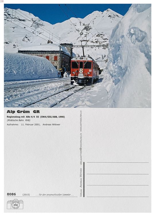 Alp Grüm Bernina Poschiavo Graubünden Bahn RhB ABe 4/4 55 | Kaufen auf Ricardo