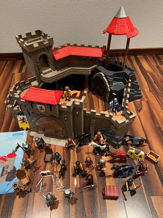 Playmobil 4865 Grosse Burg Löwen-Ritterburg mit viel Zubehör (Gebraucht ...