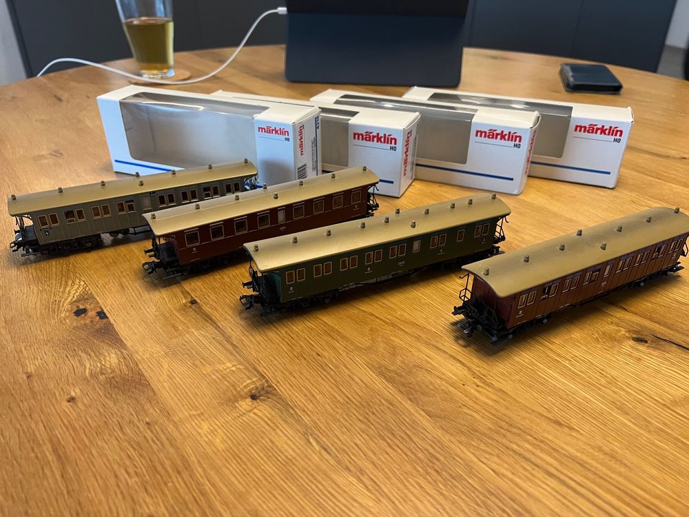 Märklin 4 Personenwagen H0 (Gebraucht) in St. Gallenkappel für CHF 55 ...