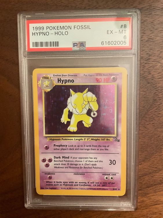 Carte Pokémon Hypno Holo 1999 PSA 6 (Gebraucht) in Meyrin für CHF 70 ...
