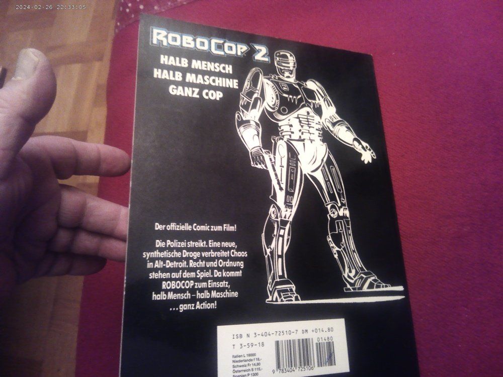 Robocop 2 Comic - Eine Maschine laeuft Amok! Bastei Comic (Gebraucht ...
