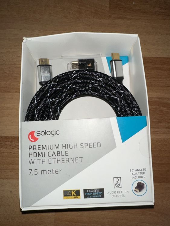 HDMI Kabel 7.5m Sologic High Speed Ethernet 4K Neu (Neu und originalverpackt) in Wald AR für CHF ...