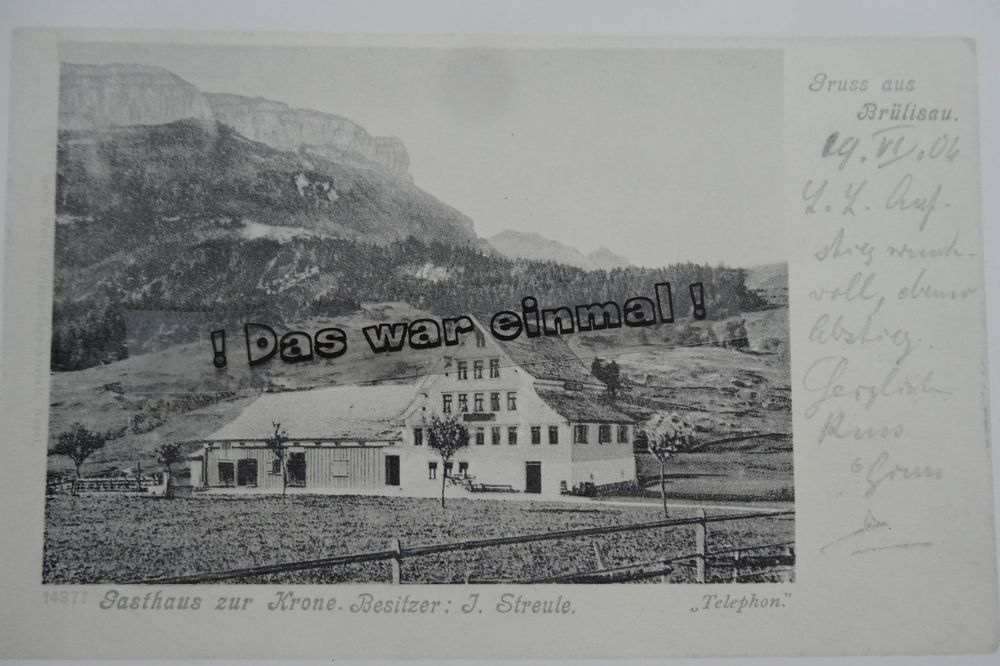 Appenzell Brülisau Gasthof "Krone" anno dazumal | Kaufen auf Ricardo