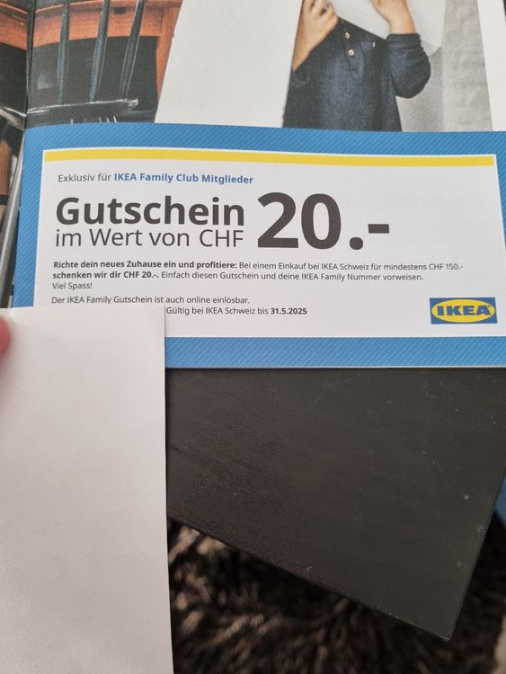 IKEA Gutschein 20.- CHF bis 31.5.2025 gültig | Kaufen auf Ricardo