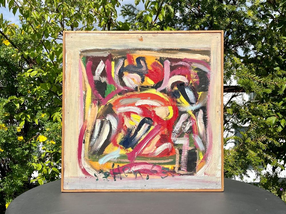 Art Brut Walter Steffen grosses Gemälde Expressionismus Bild | Kaufen ...