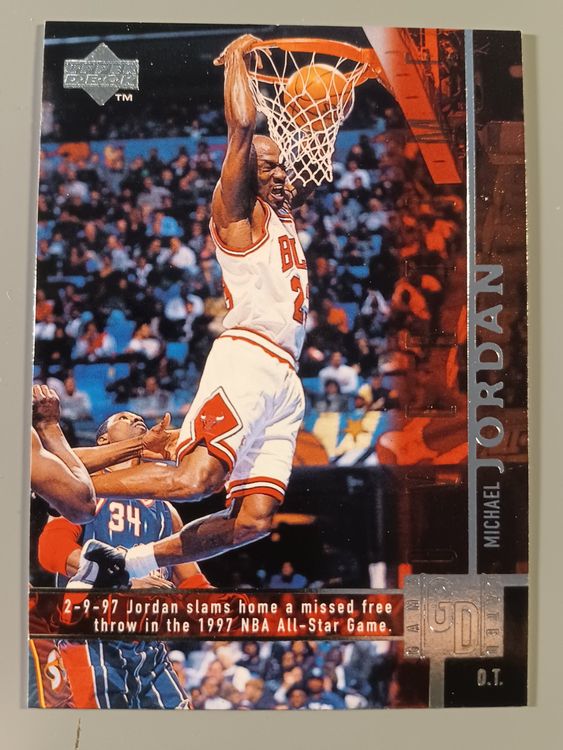 NBA Michael Jordan All Star Game Slam Dunk Basketball Card | Kaufen auf ...