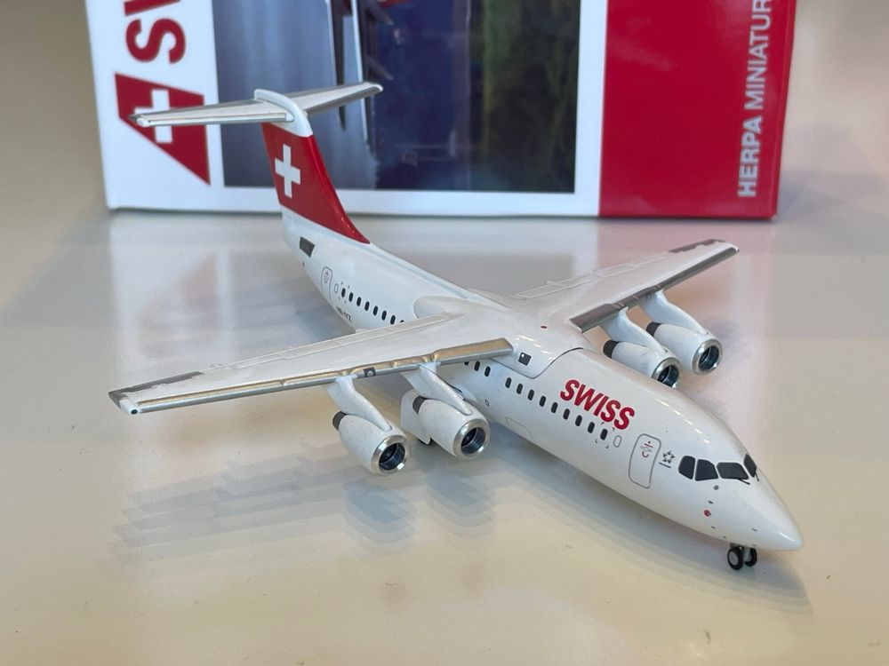 Swiss Avro RJ100 1:200 von Herpa | Kaufen auf Ricardo