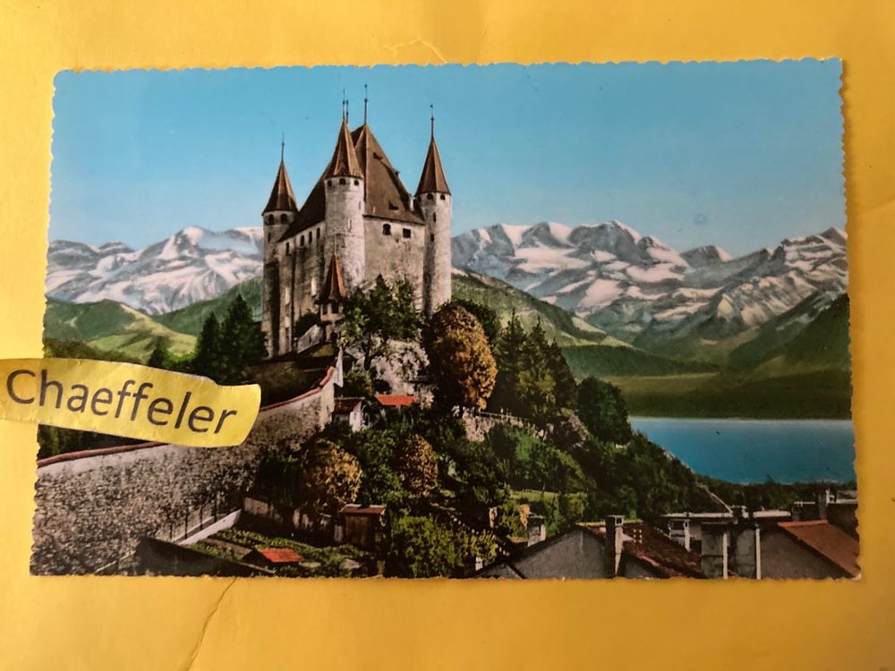 Thun - Schloss mit Blümlisalp | Kaufen auf Ricardo
