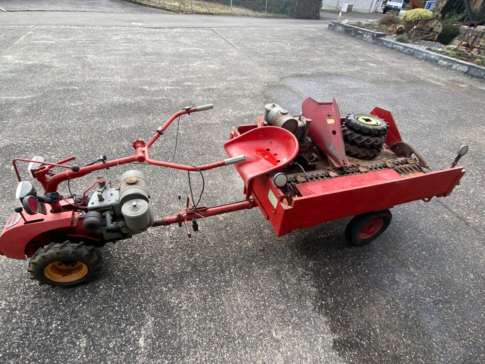 Einachser mit Anhänger / Motormäher mit Balken / Aebi AM10 | Acheter sur Ricardo