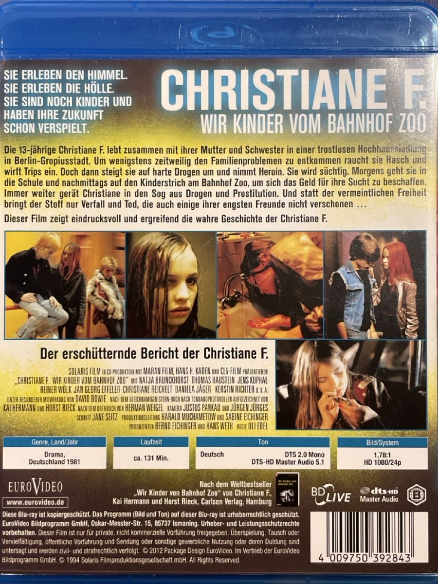 Christiane F. – Wir Kinder vom Bahnhof Zoo (1981) (Neu (gemäss ...