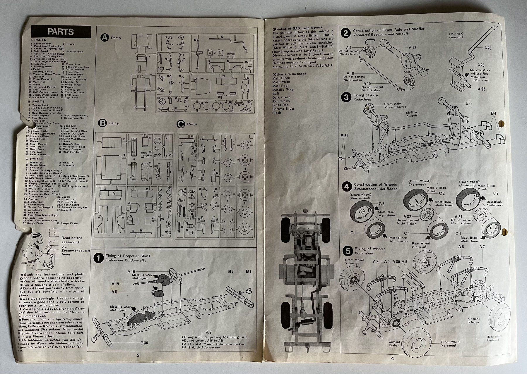 Tamiya-Bausatz S.A.S. Land Rover "Pink Panther" 1:35 (Defekt) in ...