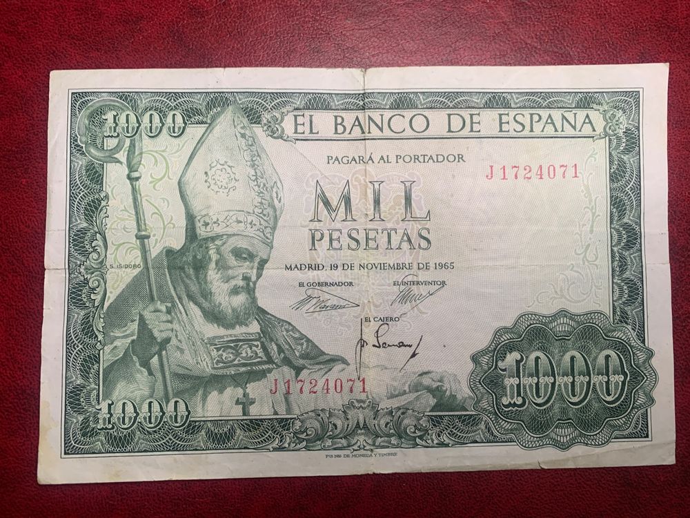 ESPAGNE - Mil Pesetas 19 Noviembre 1965 SAN ISIDORO - SS/TTB | Kaufen auf Ricardo