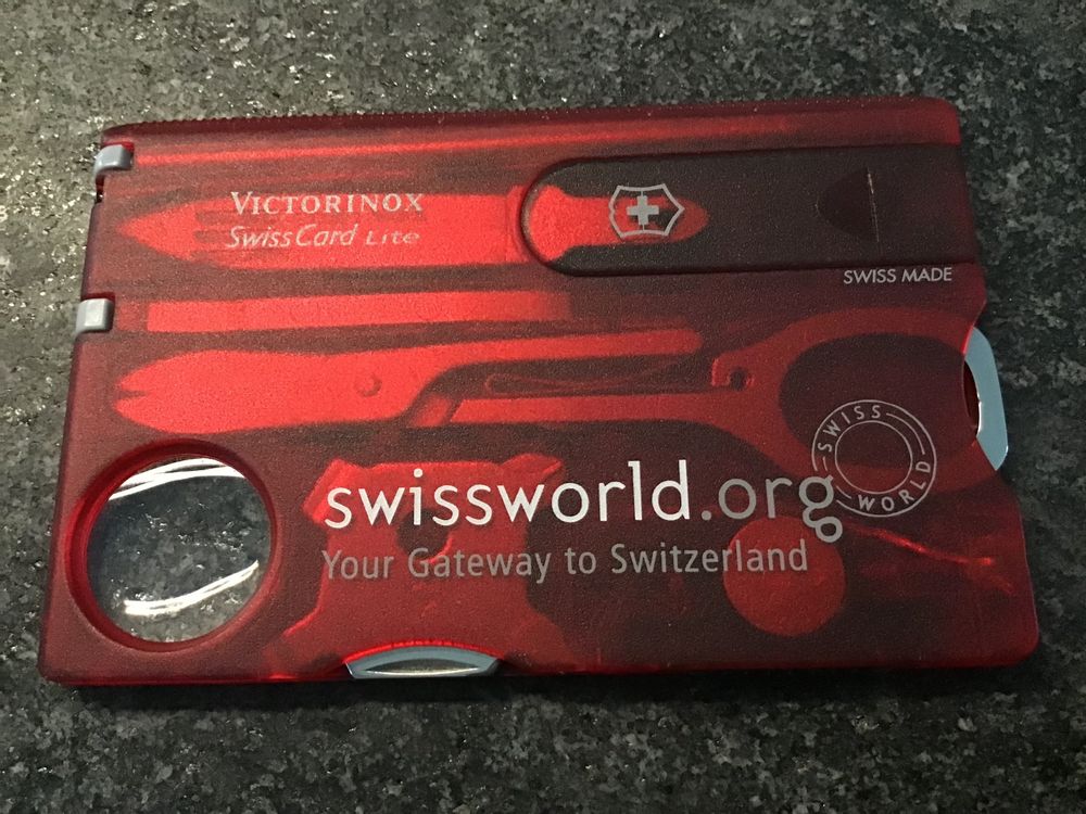 Victorinox Swiss Card Lite "SWISSWORLD.ORG" mit Licht (Neu (gemäss ...