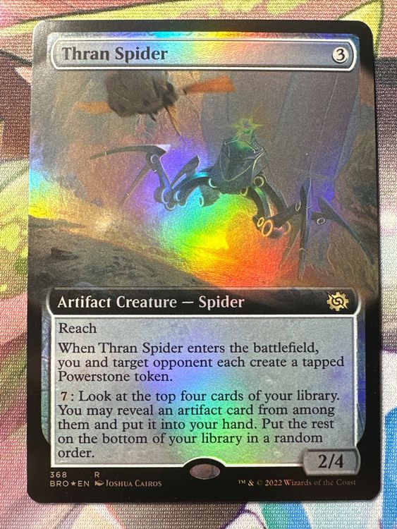Thran Spider FOIL Variant 368 Brothers War (Neu (gemäss Beschreibung ...