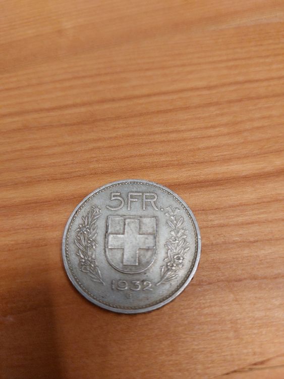 alte 5fr stk 1932 silber (Gebraucht) in Ganterschwil für CHF 8 – mit Lieferung auf Ricardo kaufen