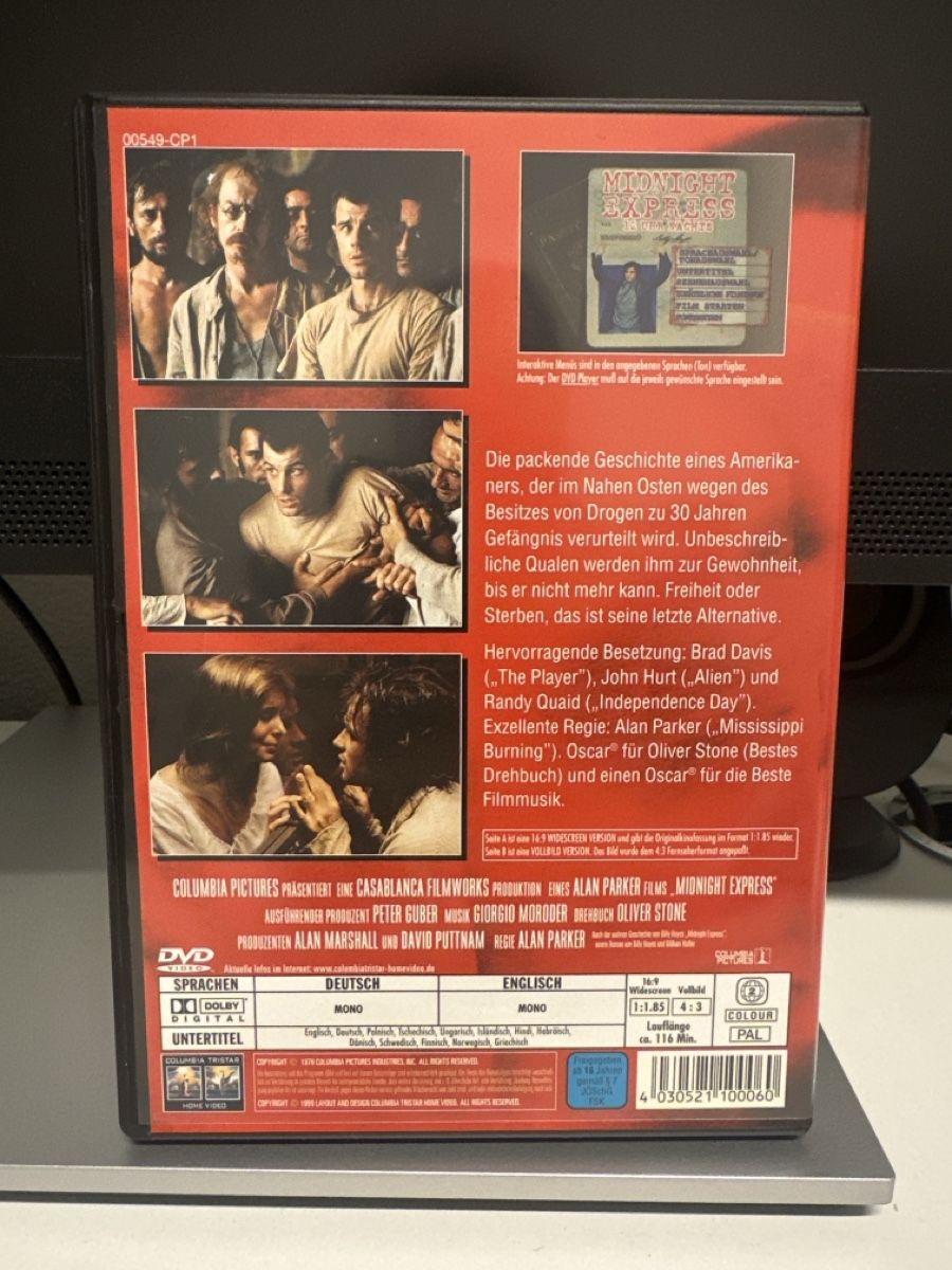 Midnight Express DVD 20th Anniversary Collector's Edition (Neu (gemäss ...