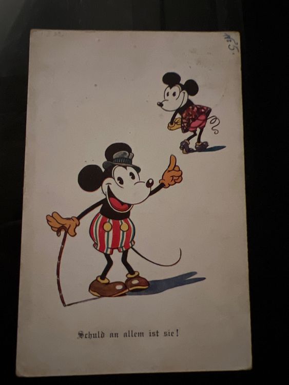 1931 Mickey Mouse Postcard Micky Maus Postkarte vintage Kult (D ...