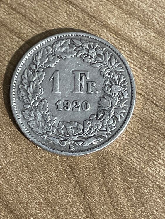 1 Franken Schweiz Silber 1920 (Gebraucht) in Schlossrued für CHF 3 – mit Lieferung auf Ricardo ...
