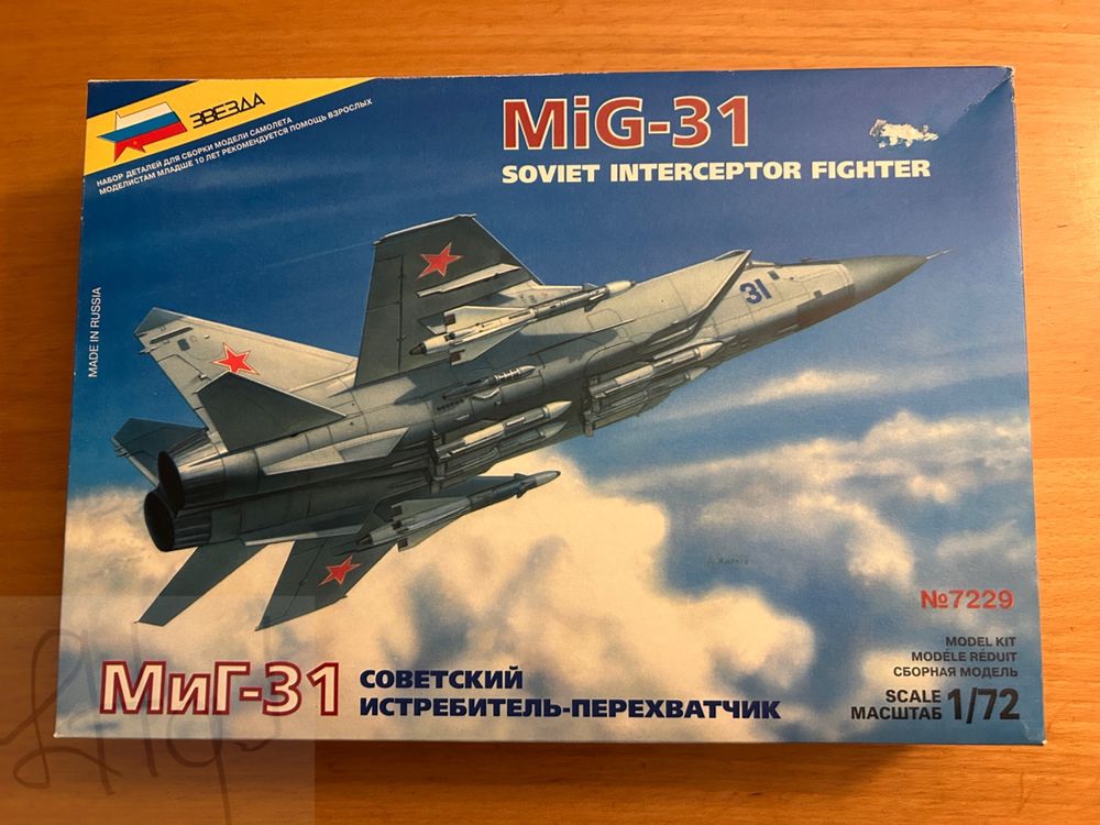 Mig-31 Soviet Interceptor Fighter 1/72e by Zvezda | Kaufen auf Ricardo