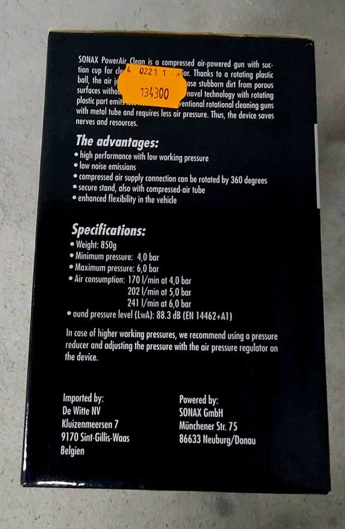 Sonax Tornador PowerAir Clean Gun (Gebraucht) in Zizers für CHF 56 – mit Lieferung auf Ricardo ...