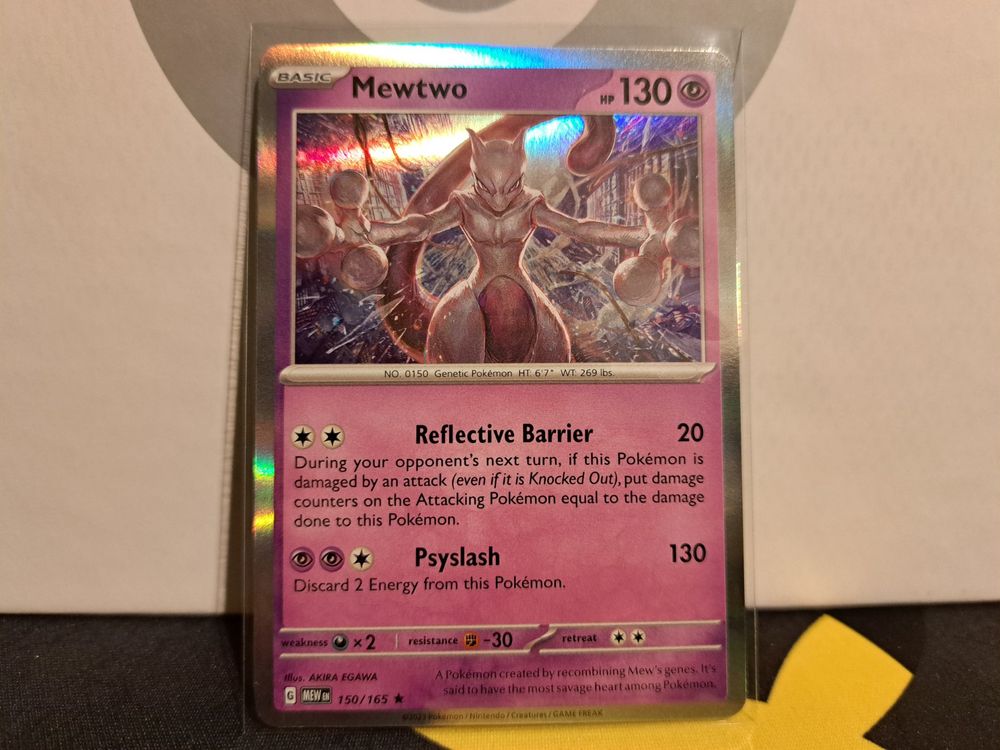 MEWTWO HOLO 151 POKEMON KARTE 150/165 (Gebraucht) in Uerzlikon für CHF ...
