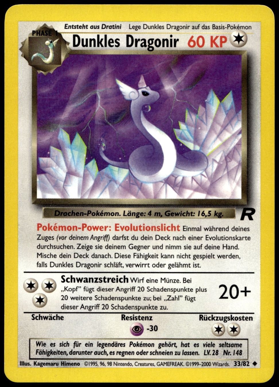 Dunkles Dragonir 33/82 Pokémon Team Rocket ab 1.- (Gebraucht) in Uster ...