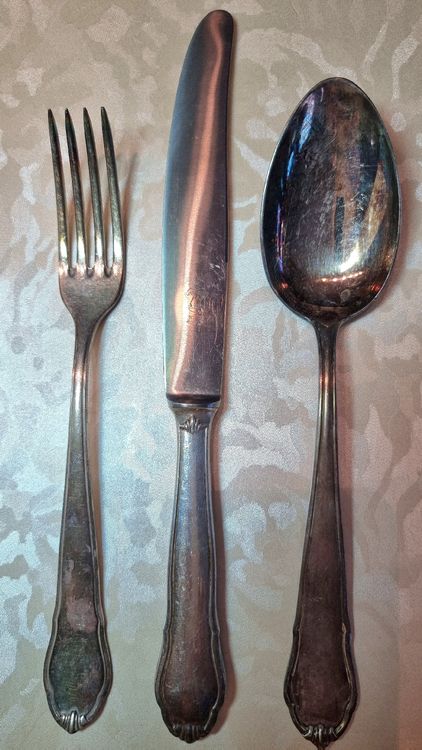 3er Set Wellner Patent 90/45 versilbert Geschenk | Kaufen auf Ricardo