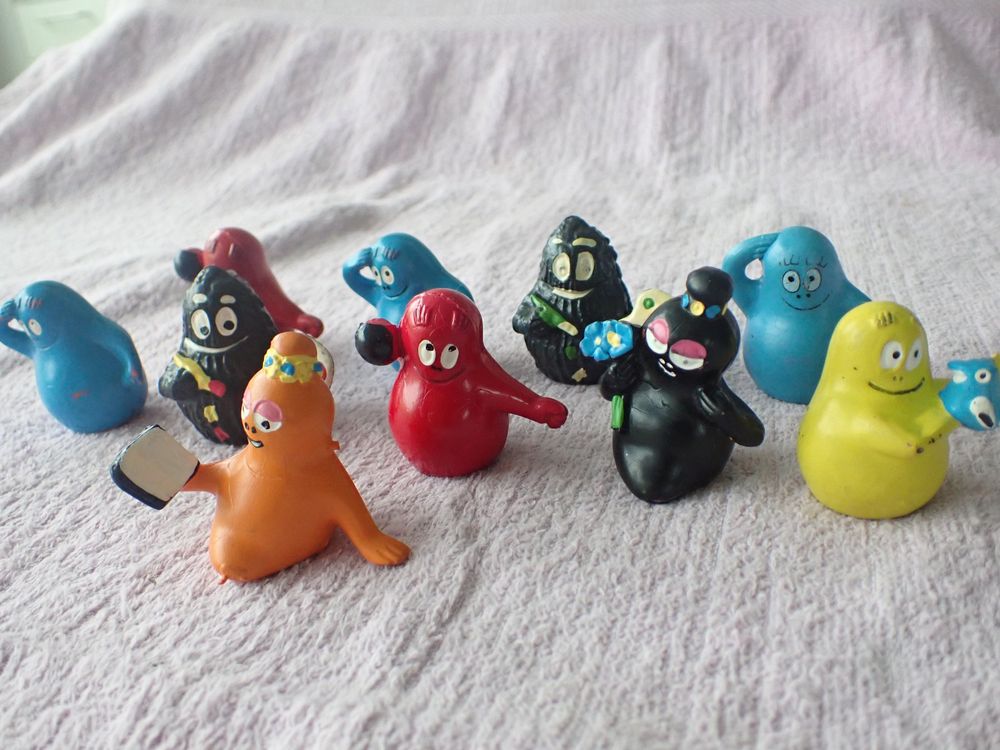 10 schöne alte BARBAPAPA Figuren aus Kunststoff BARBAMAMA (Gebraucht ...
