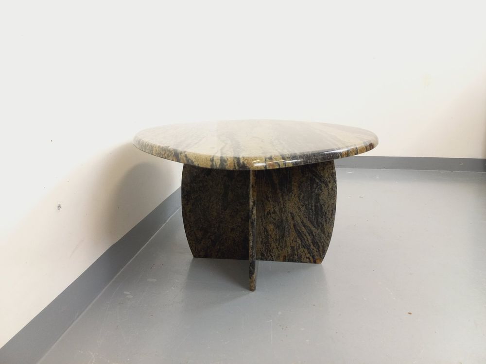 Table basse ovale vintage en marbre des années 70 (Gebraucht) in ...