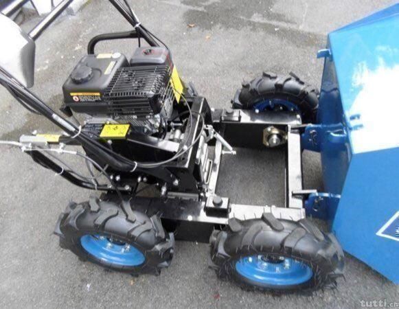 Mini Dumper Scheppach 300kg 6,5PS mit 4 luft gefüllten Räder (Neu und ...