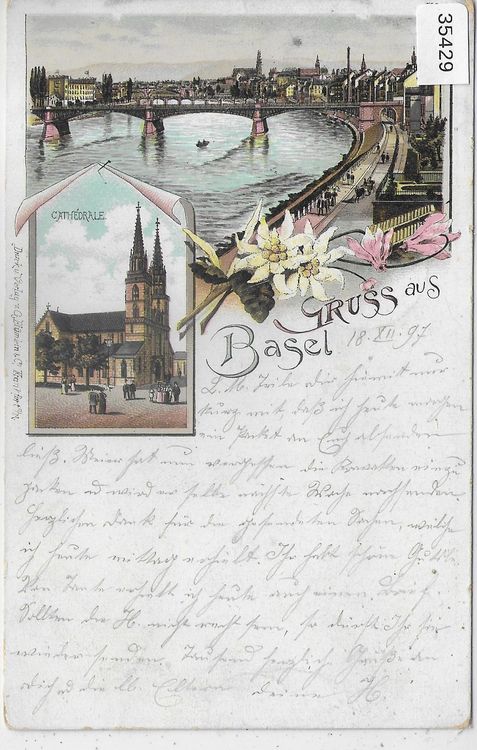 Gruss aus Basel - Litho 1897 | Kaufen auf Ricardo