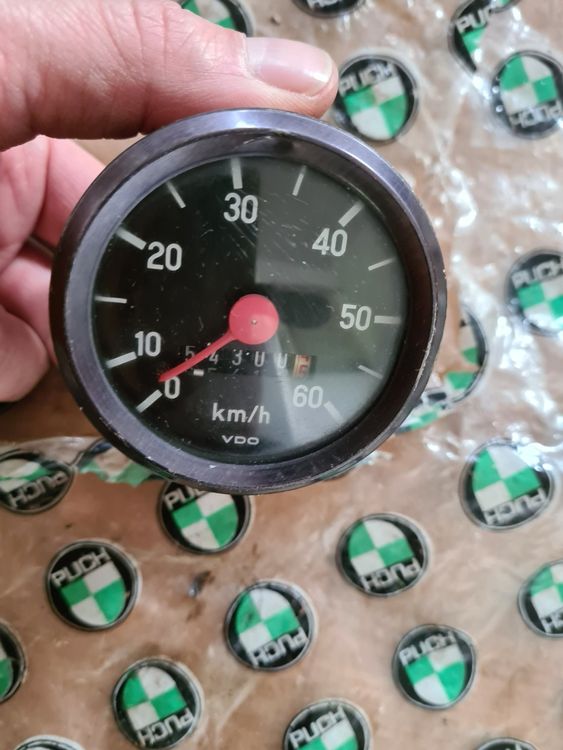 Original VDO Tacho funktionstüchtig 60 mm Puch Sport X30 (Gebraucht) in ...