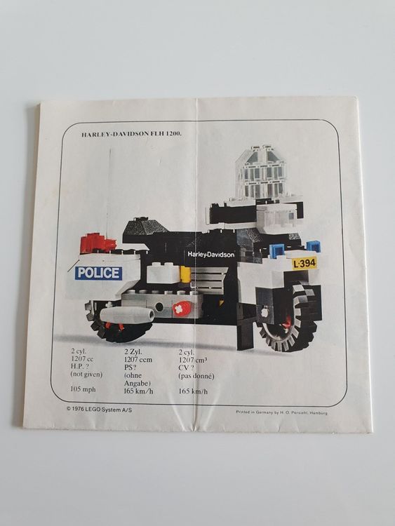 Lego 394 Harley-Davidson 1000cc (Gebraucht) in Ostermundigen für CHF 3 ...