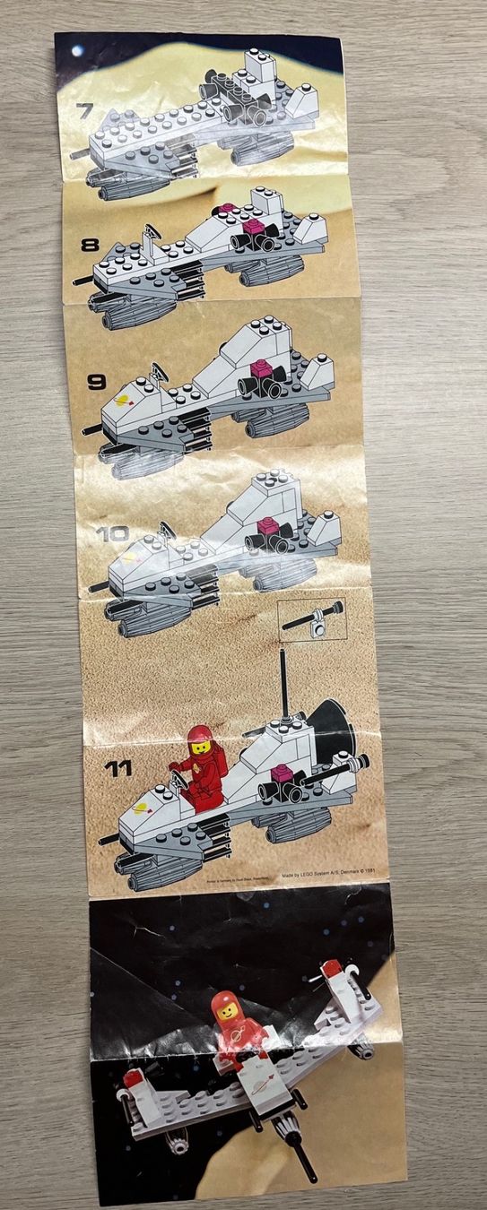 Légo 6842 "Small Space Shuttle Craft" VINTAGE complet+Manuel (D ...