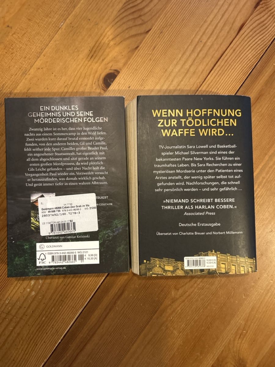 Harlan Coben Thriller: "Das Grab im Wald" und "Tot gesagt" (Gebraucht ...