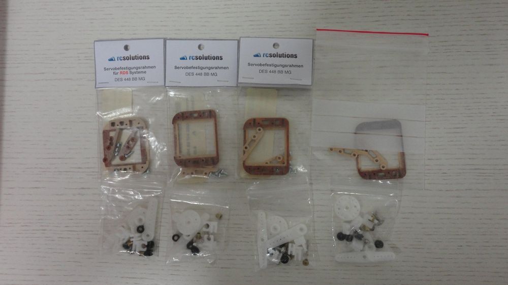 DES 448 BB MG, 4Stck. Servorahmen rc-solution neu (Neu und originalverpackt) in Sirnach für CHF ...