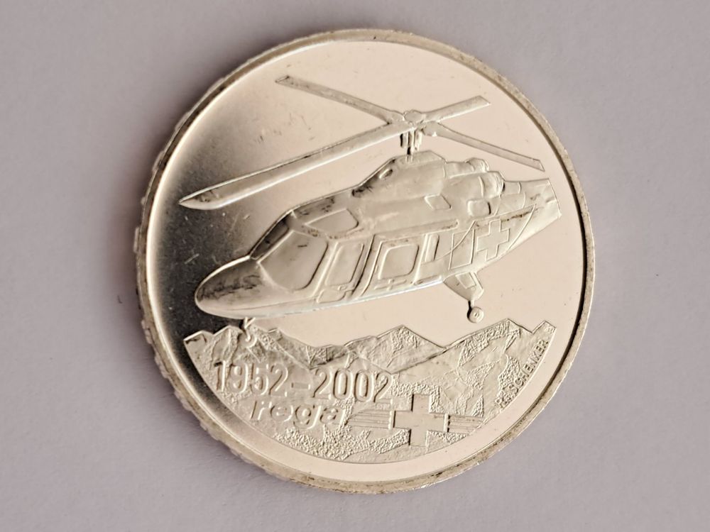 20 Fr. Gedenkmünze 2002 Rega (Gebraucht) in Bazenheid für CHF 26 – mit Lieferung auf Ricardo kaufen