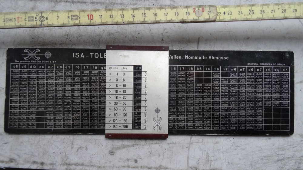 Tolerator Toleranzschieber ISO Toleranzen Bohrungen/ Wellen (Gebraucht ...