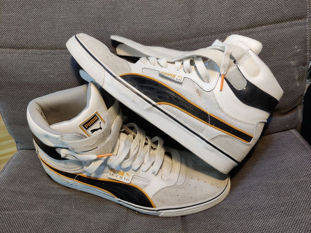 Vintage: Puma Sky II 2 Hi grey/black/yellow US 12 / EUR 46 (Gebraucht ...