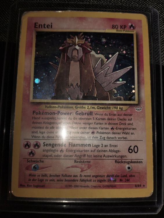 Entei Neo Revelation 6/64 - Seltene Pokémon Karte (Gebraucht) in Buchs ...