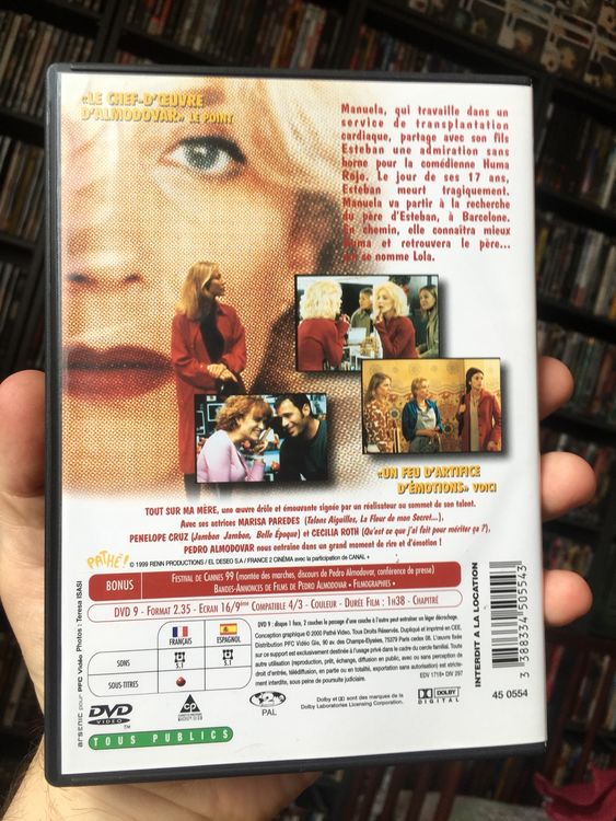 Tout sur ma mère dvd (Gebraucht) in Lausanne für CHF 2 – mit Lieferung ...