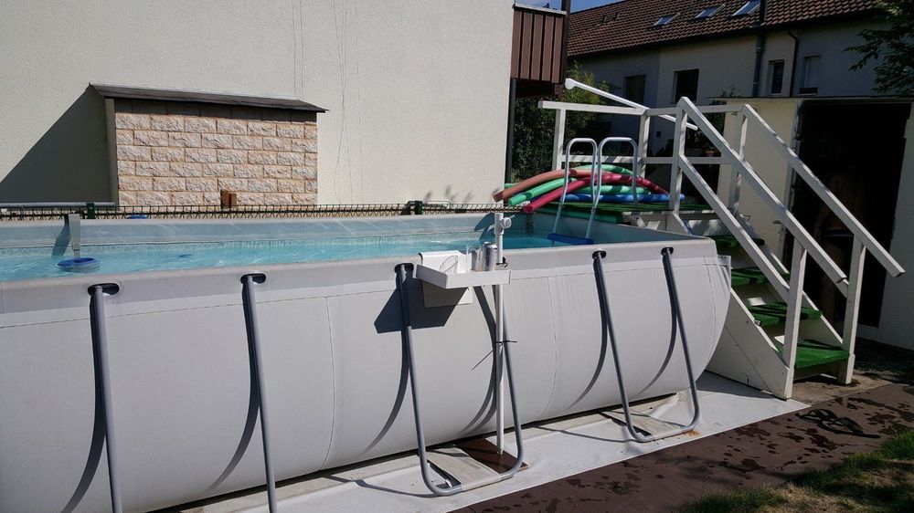 Pooltreppe für Index Pool mit Höhe 90 cm (Gebraucht) in Münchenstein ...