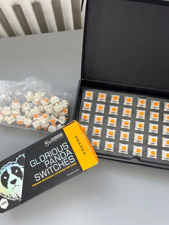 Glorious Panda Switches (Lubed) zirka. 75 Stück. (Gebraucht) in ...