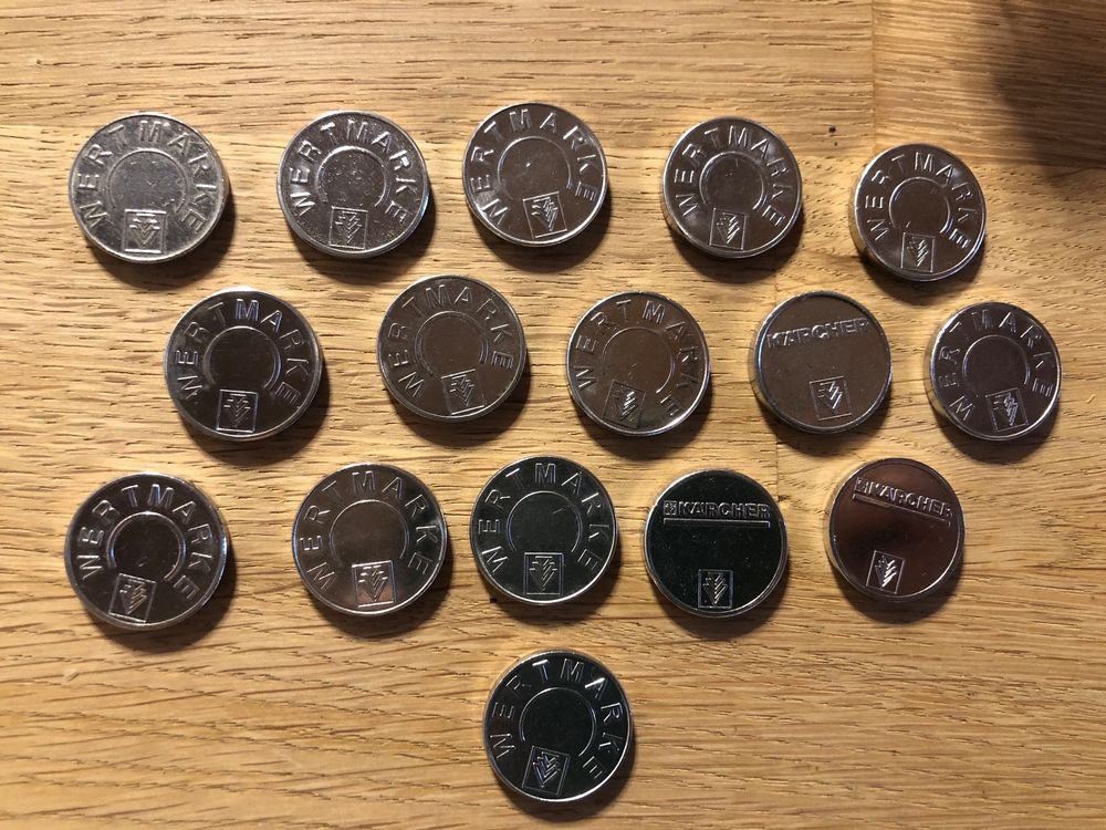 16 Kärcher Jetons (Gebraucht) in Vilters für CHF 5 – mit Lieferung auf Ricardo kaufen