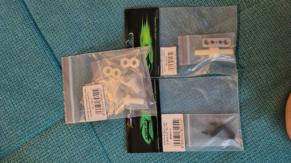 SAB Goblin Helicopter ( Tail Support) (Hey Nuts) (Push Rod) (Neu und ...