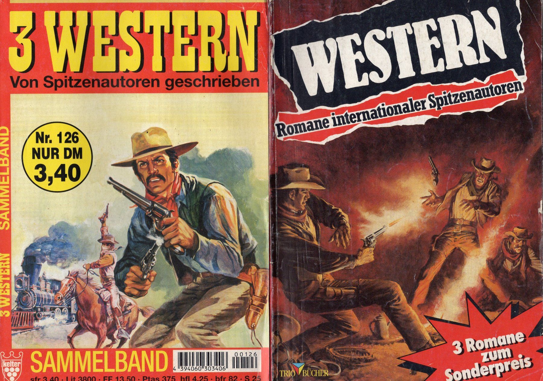 7 DIVERSE WESTERN Sammelbände je 3 Romane total 21 Romane (Gebraucht ...