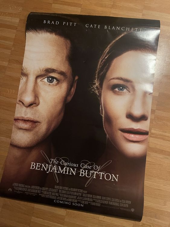 Kinoplakat THE CURIOUS CASE OF BENJAMIN BUTTON, Brad Pitt (Gebraucht) in Zürich für CHF 15 – mit ...