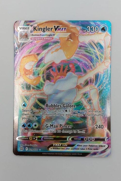 Kingler VMAX (029/172 Brilliant Stars) NM / ENG | Kaufen auf Ricardo